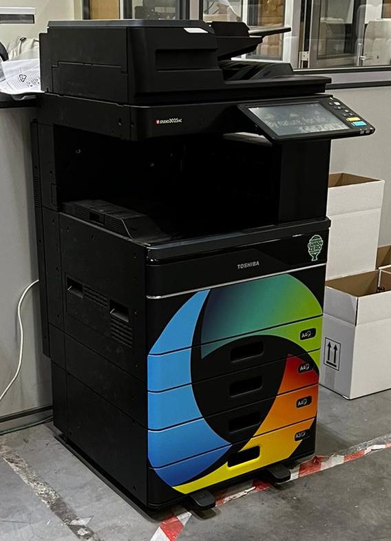 Personalised Toshiba printers from DKM Solutions | SignTastic